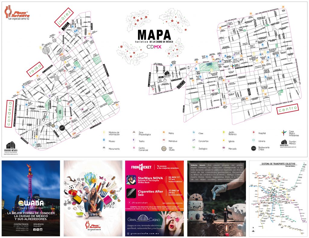 MAPA TURÍSTICO DE LA CDMX x MAPLE MAGAZINE - Maple Space